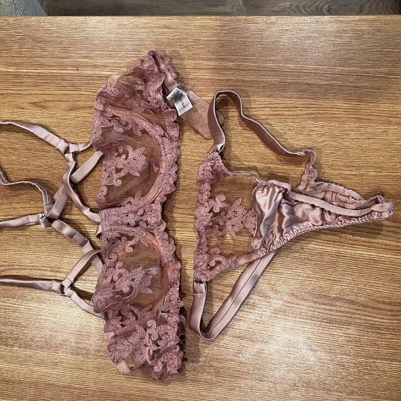 fleur of England | Intimates & Sleepwear | Fleur Of England Pink Silk ...